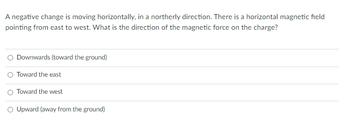 Solved A negative change is moving horizontally, in a | Chegg.com