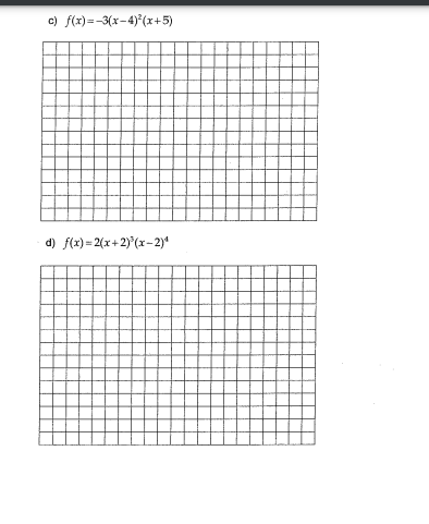 Solved 1. For each function: i) State the x-intercepts where | Chegg.com