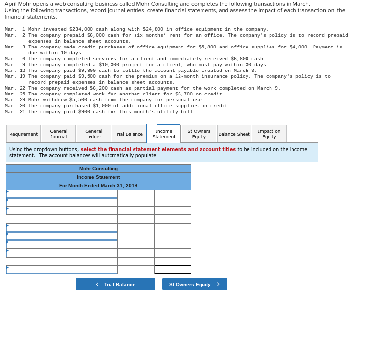 Solved April Mohr opens a web consulting business called | Chegg.com