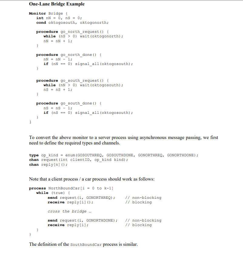 Question 1. Asynchronous Message Passing Savings | Chegg.com