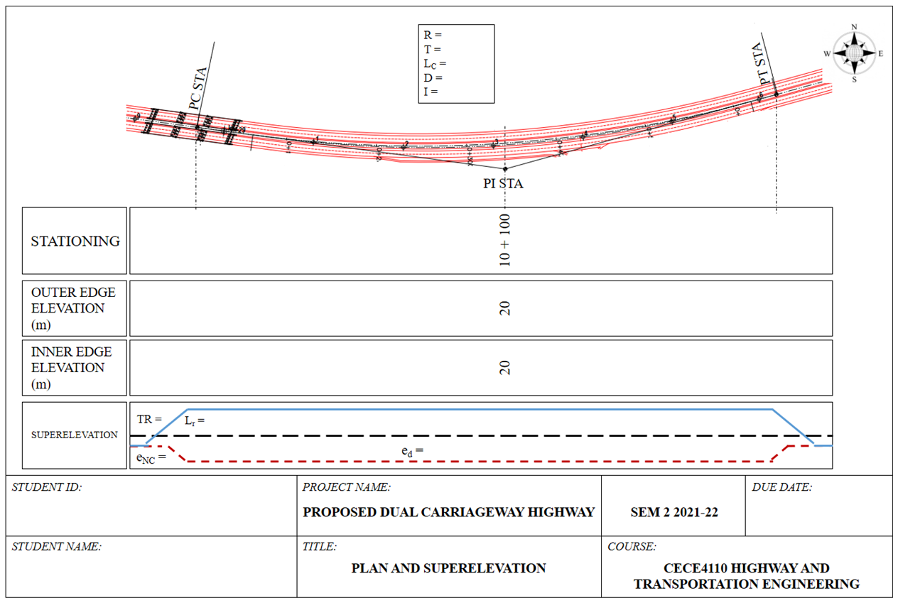 Solved Q4 A horizontal curve along the proposed road from | Chegg.com