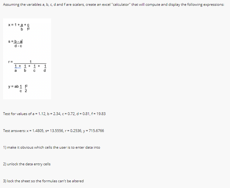 Solved Assuming the variables a, b, c d and fare scalars, | Chegg.com