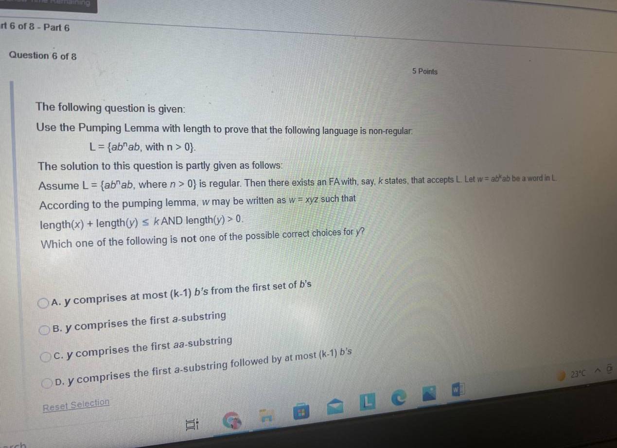 Solved The following question is given: Use the Pumping | Chegg.com