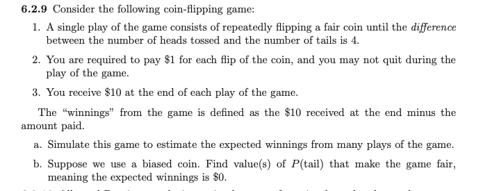 6.2.9 Consider the following coin-flipping game: 1. A | Chegg.com