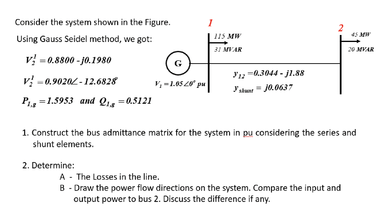 Consider the system shown in the Fi Using Gauss | Chegg.com