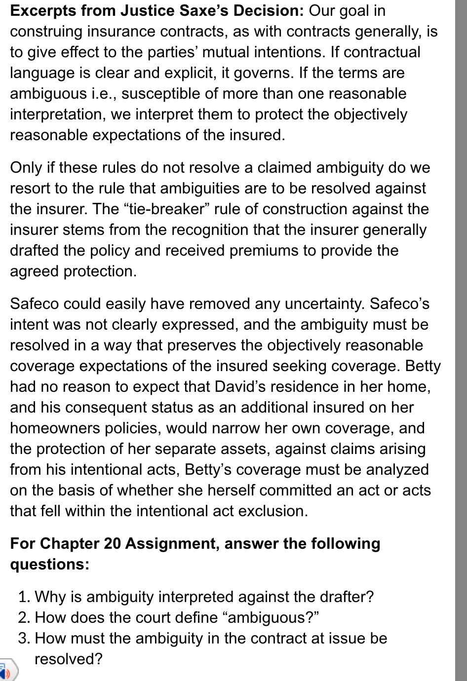 Solved Facts: Scott Minkler alleged that when he was a | Chegg.com