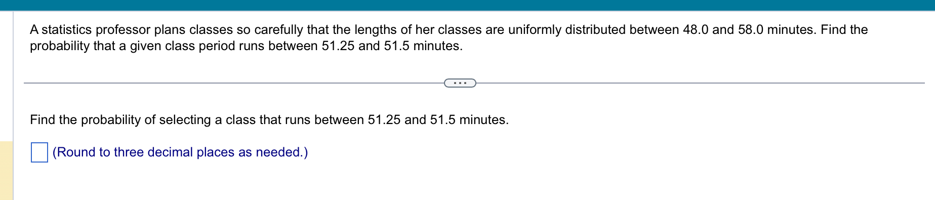Solved A statistics professor plans classes so carefully | Chegg.com