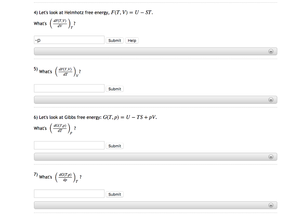 Solved where T is temperature, S is entropy, U is internal | Chegg.com