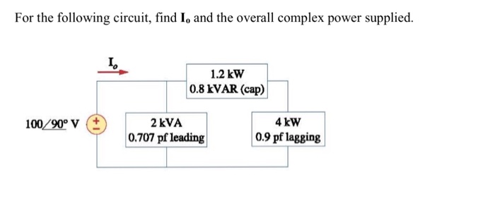Solved For the following circuit, find Io and the overall | Chegg.com