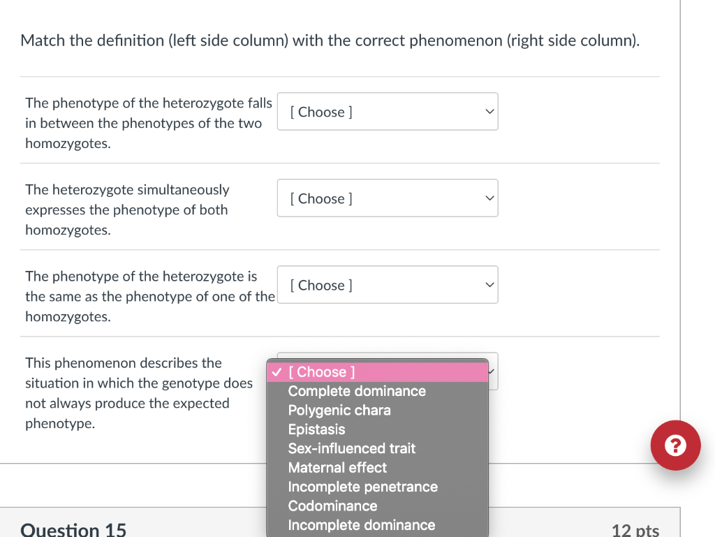 Solved Match the definition (left side column) with the | Chegg.com
