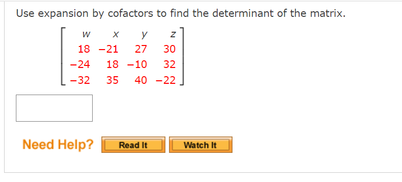 Solved Find the values of λ for which the determinant is | Chegg.com