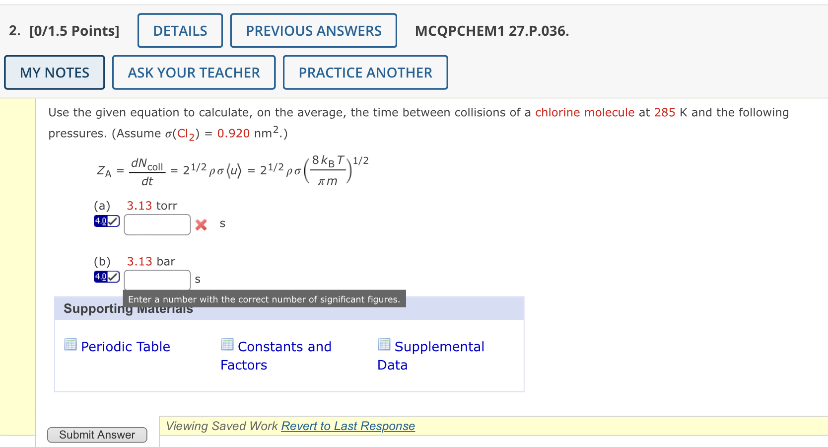 Use the given equation to calculate, on the average, | Chegg.com