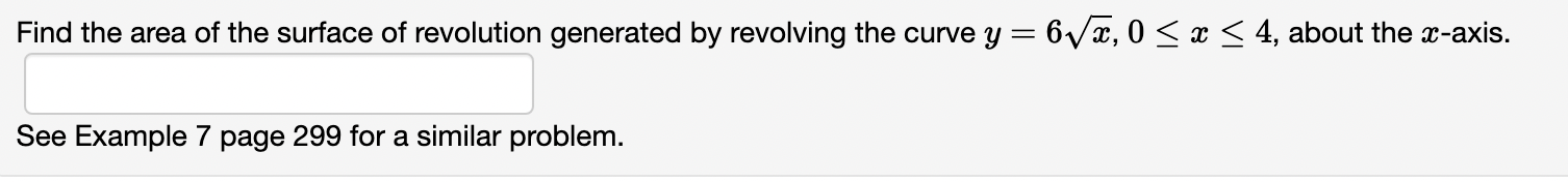 Solved Find the area of the surface of revolution generated | Chegg.com