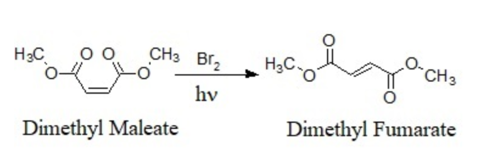 Solved o CH3 Br CH3 hv Dimethyl Maleate Dimethyl Fumarate | Chegg.com