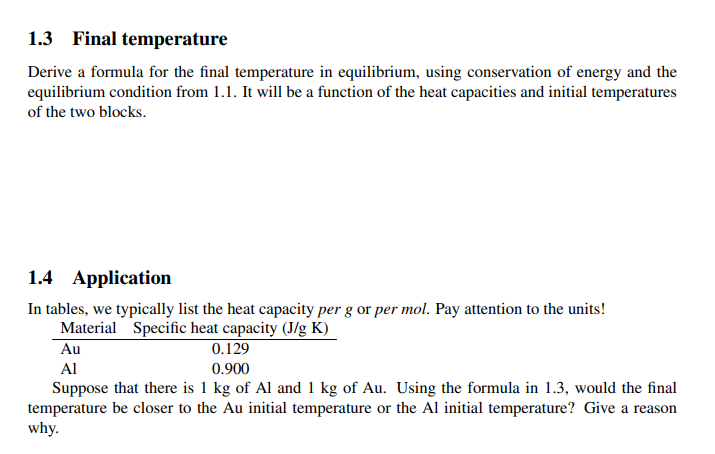 1 Finding equilibrium between two blocks In this | Chegg.com