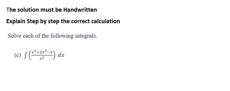 Solved The solution must be Handwritten Explain Step by step | Chegg.com