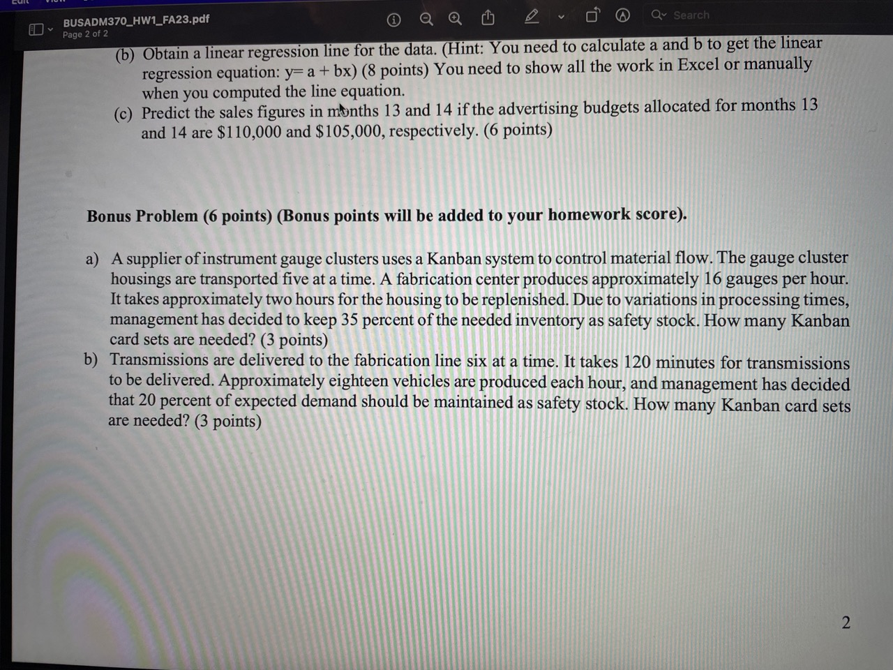 Solved Problem 3. (18 points) The following data were | Chegg.com