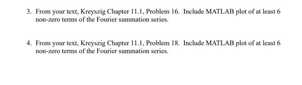 Solved 3. From your text, Kreyszig Chapter 11.1, Problem 16. | Chegg.com