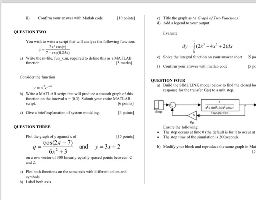 Plot the graph of y ﻿against x ﻿of[15 | Chegg.com