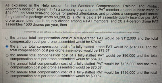 Solved As explained in the Help section for the Workforce | Chegg.com