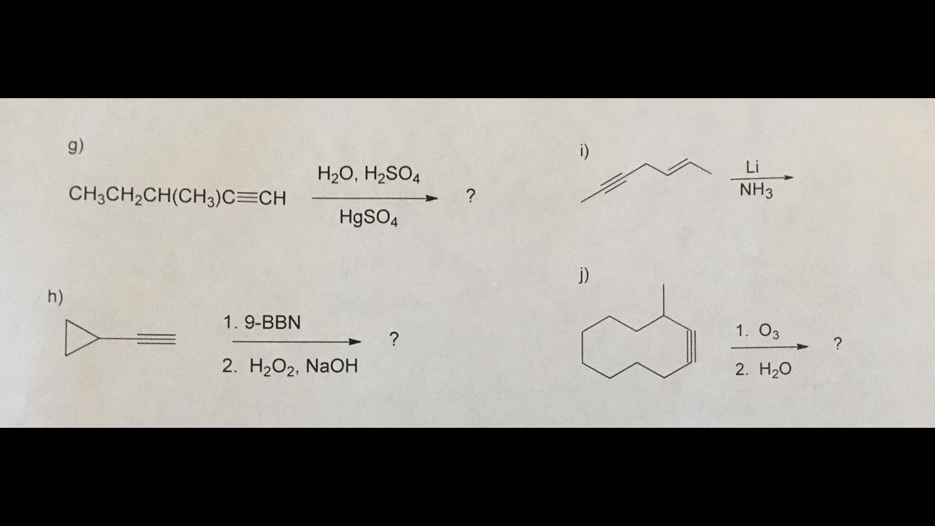 Solved wita CH3CH2CH(CH3)C=CH NH3 H2O, H2SO4 - HgSO4 ? 1. | Chegg.com