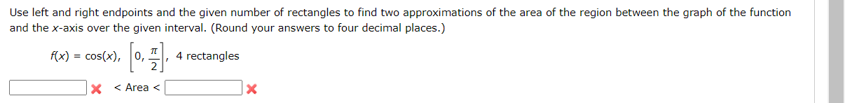 Solved Use left and right endpoints and the given number of | Chegg.com