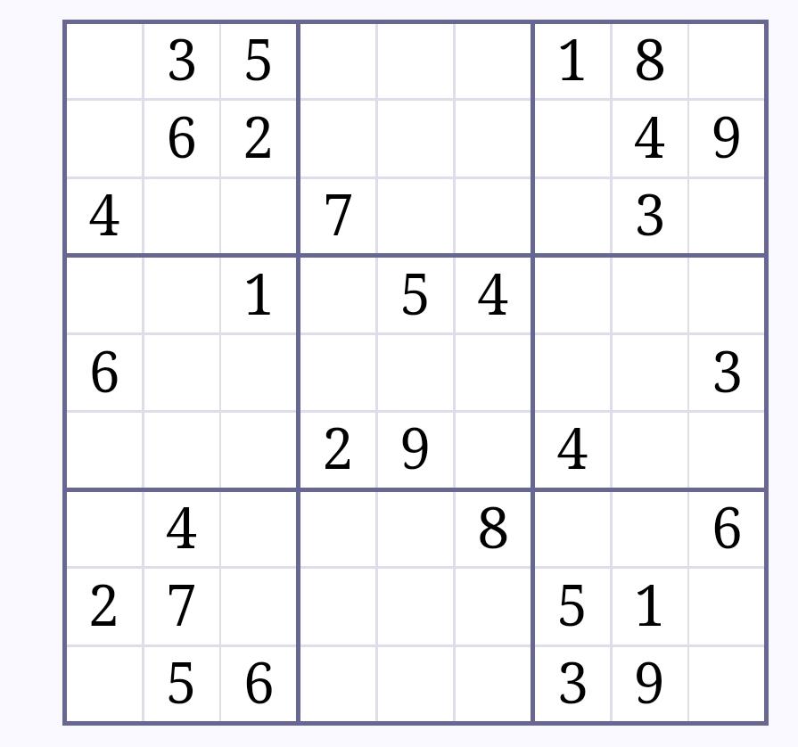 Solved This Sudoku puzzle has 49 open squares. Solve the | Chegg.com