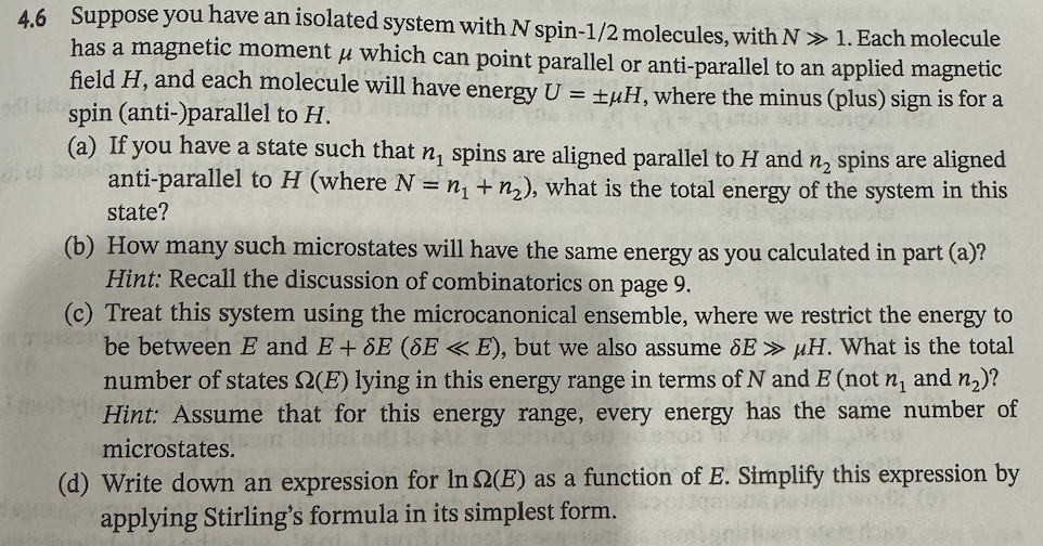 4.6 ﻿Suppose you have an ﻿isolated system with | Chegg.com