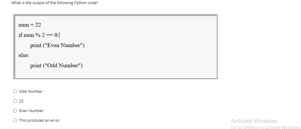 Solved What is the output of the following Python code? num | Chegg.com