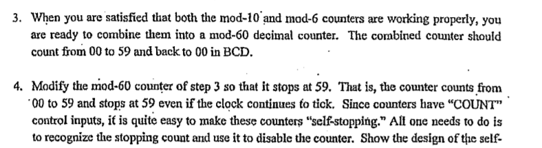 Solved 3. When you are satisfied that both the mod-10 and | Chegg.com