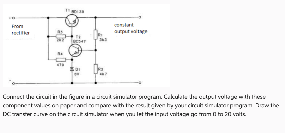 Solved Connect the circuit in the figure in a circuit | Chegg.com