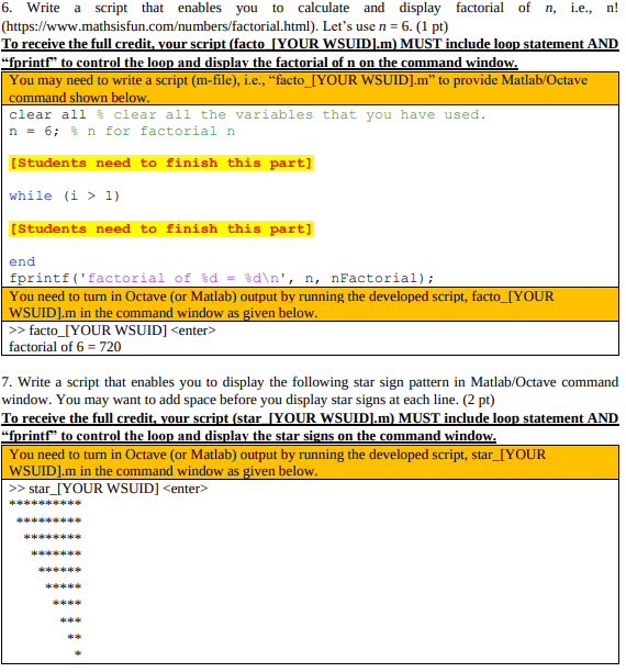Solved 6, write a script that enables you to calculate and | Chegg.com