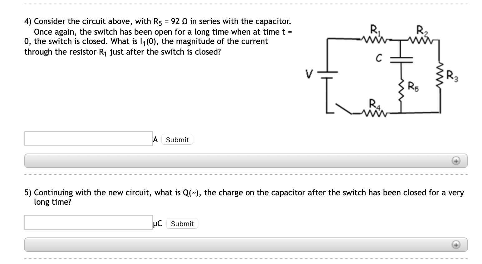 Solved 4 Two Loop RC Circuit 1 1 2 3 4 5 6 A circuit is | Chegg.com