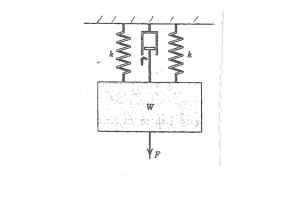 Solved A block of mass M=45 kg is suspended by two springs, | Chegg.com