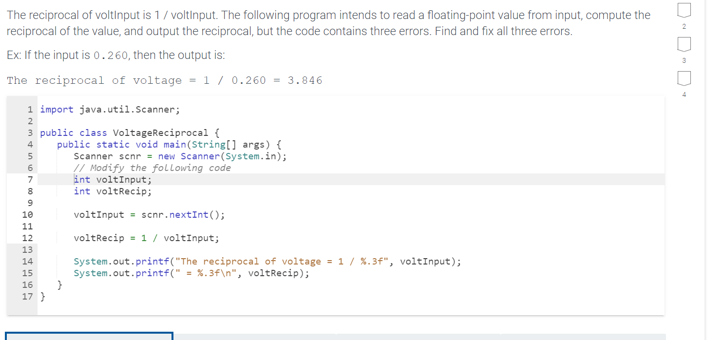 Solved The Reciprocal Of Volt Input Is 1 ﻿volt Input The