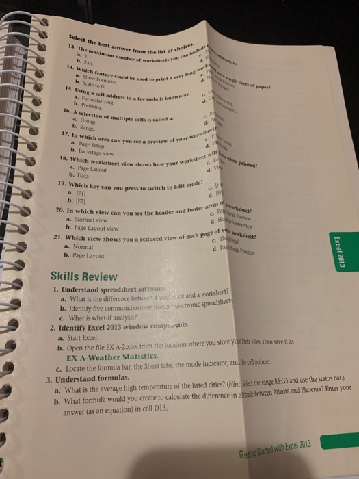 Solved Practice Concepts Review in FIGURE A-19, Label the | Chegg.com