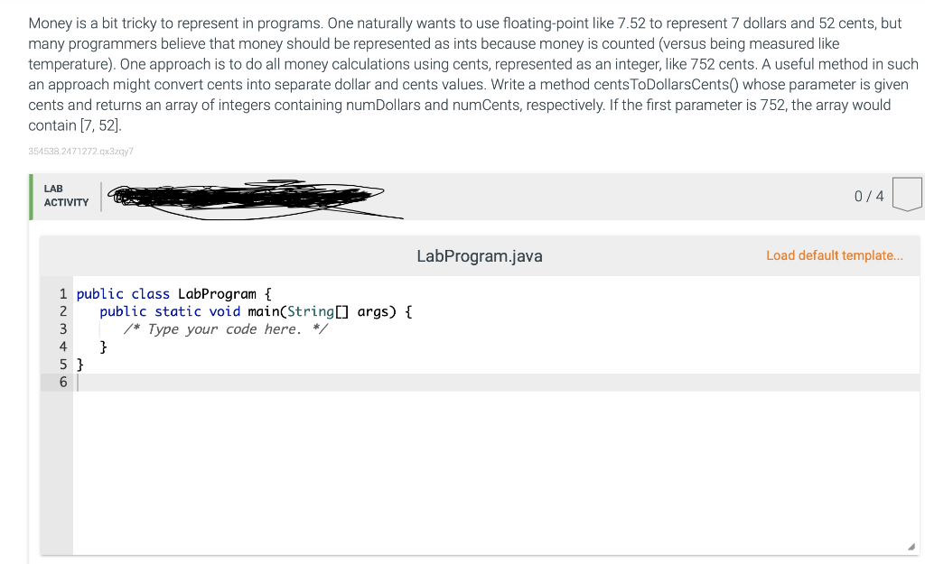 Solved Money is a bit tricky to represent in programs. One | Chegg.com
