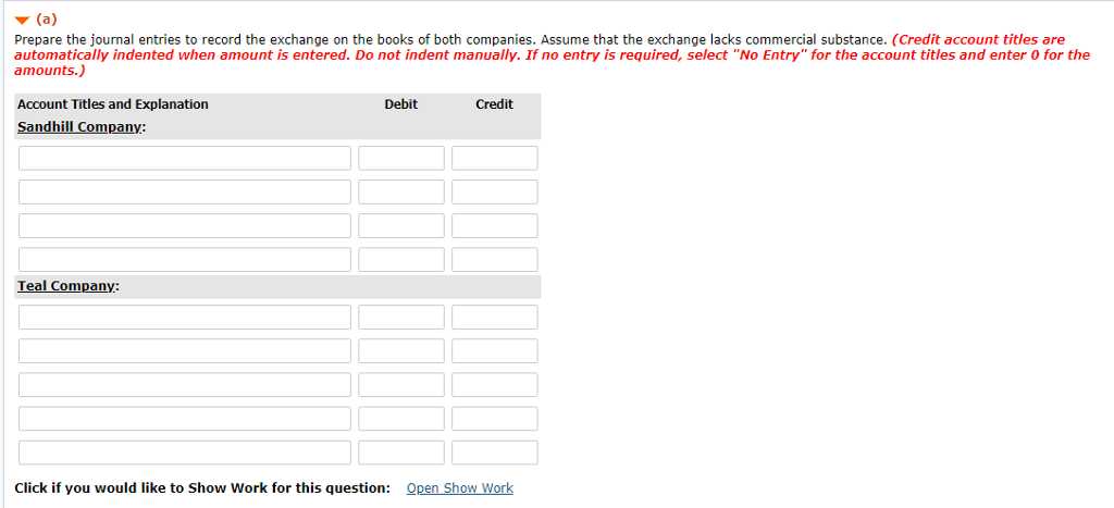 Solved Exercise 10-19 (Part Level Submission) Sandhill | Chegg.com