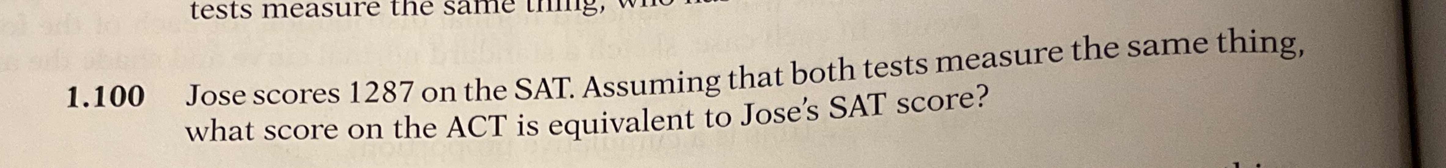 Solved 1.99 ﻿Jacob scores 16 ﻿on the ACT. Emily scores 670 | Chegg.com