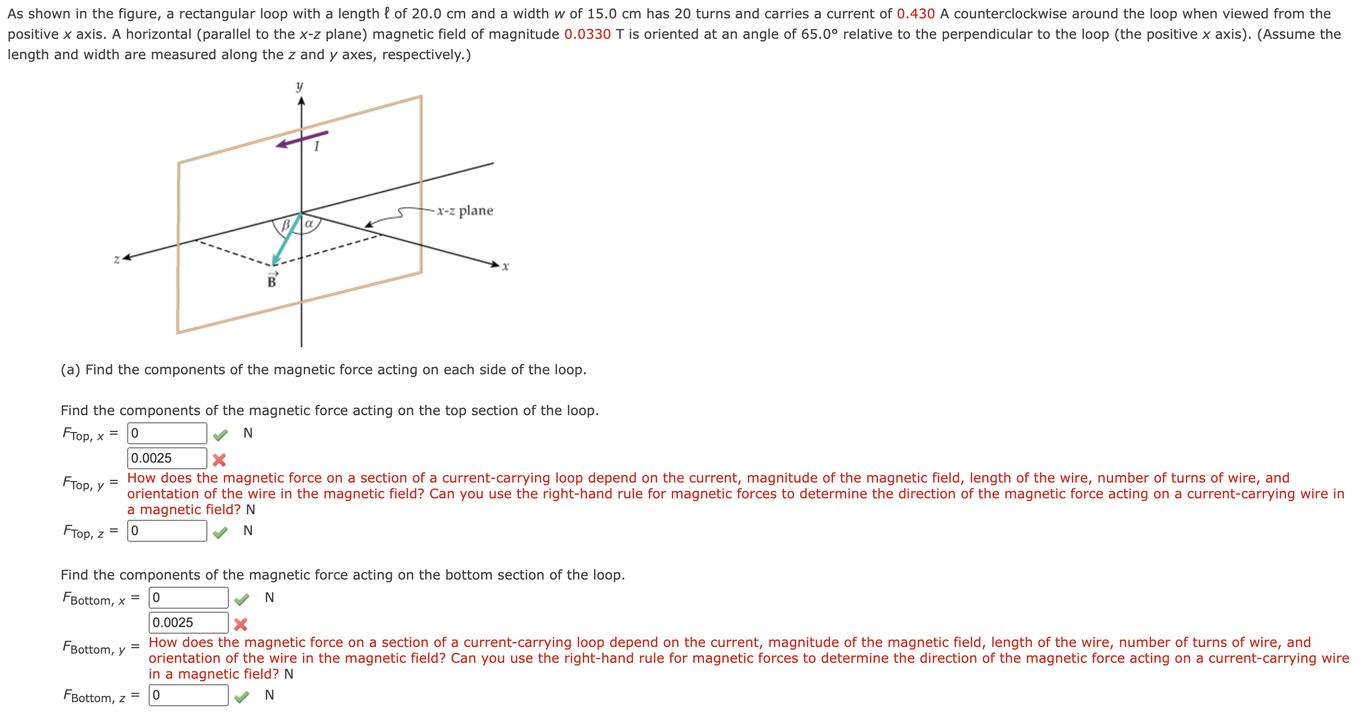 Solved ngth and width are measured along the z and y axes, | Chegg.com