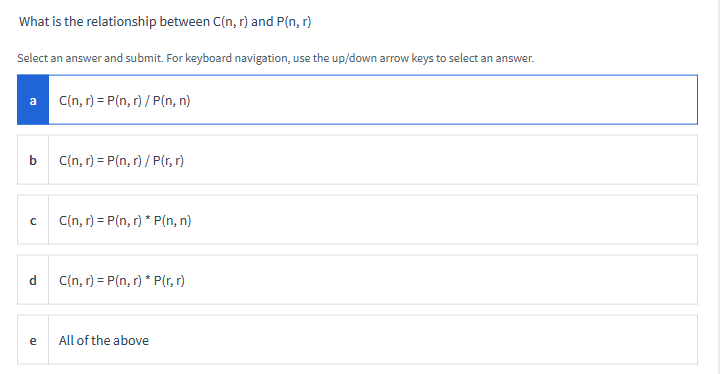 Solved Which notation can be used for an r-combination from | Chegg.com