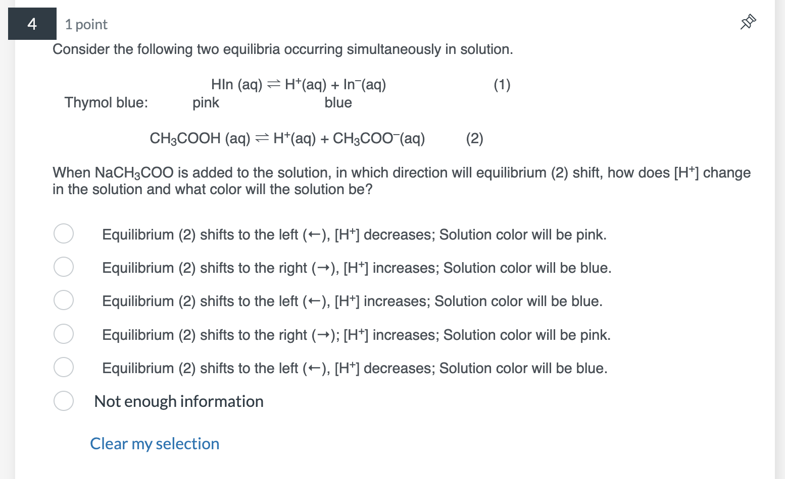 Solved Consider the following two equilibria occurring | Chegg.com