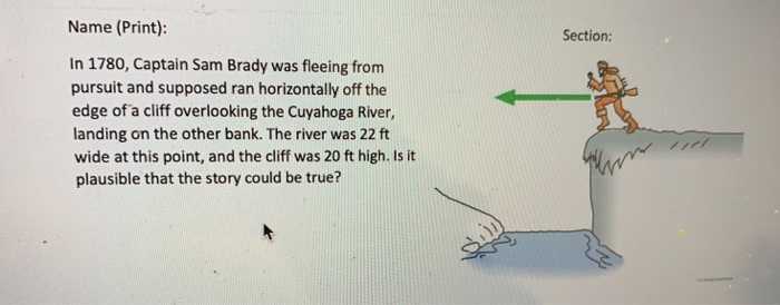 Solved Name (Print): Section: In 1780, Captain Sam Brady was | Chegg.com