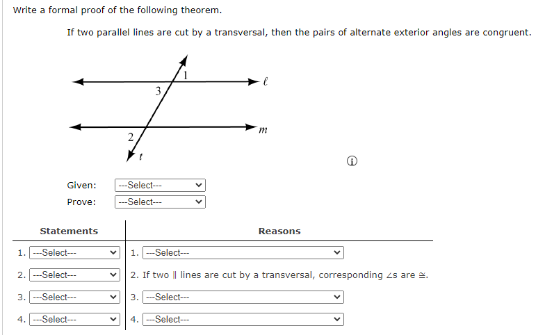 Solved Write a formal proof of the following theorem. If two | Chegg.com
