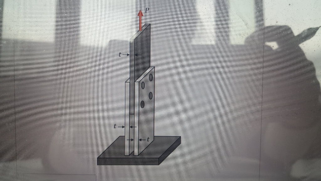 Solved A plate connection (shown below) is fastened together | Chegg.com