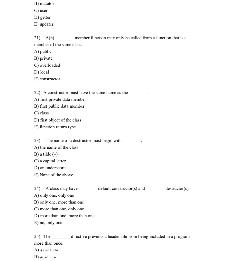 Solved 16) The bundling of an object's data and procedures | Chegg.com