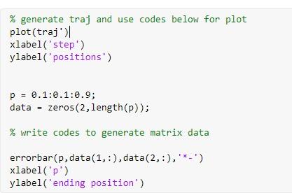In the lecture, we introduced the simple 1D random | Chegg.com
