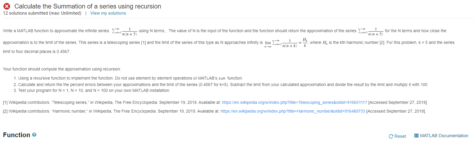 Solved Code to call your function ? 1 [approx, errpercent] | Chegg.com