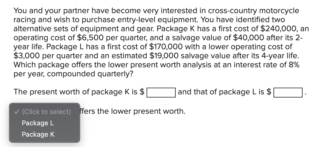 Solved You and your partner have become very interested in | Chegg.com