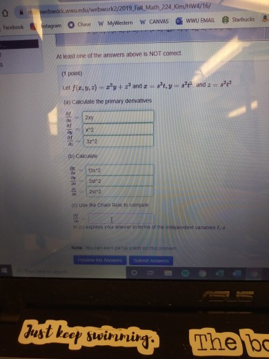 Solved webwork wwu.edu/webwork2/2019 Fall Math 224 | Chegg.com